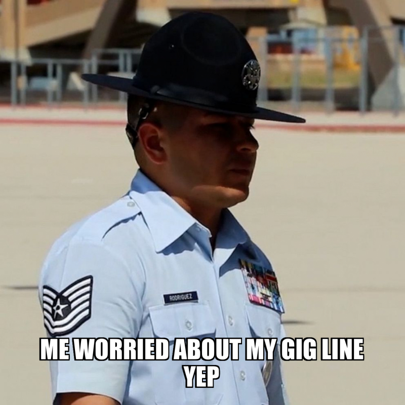 me worried about my gig line YEP Meme Generator