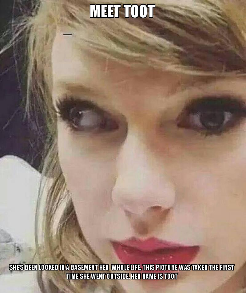 Meet Toot She's been locked in a basement her whole life. This picture ...