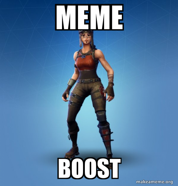 Meme Boost - Renegade Raider Fortnite Skin Meme Generator