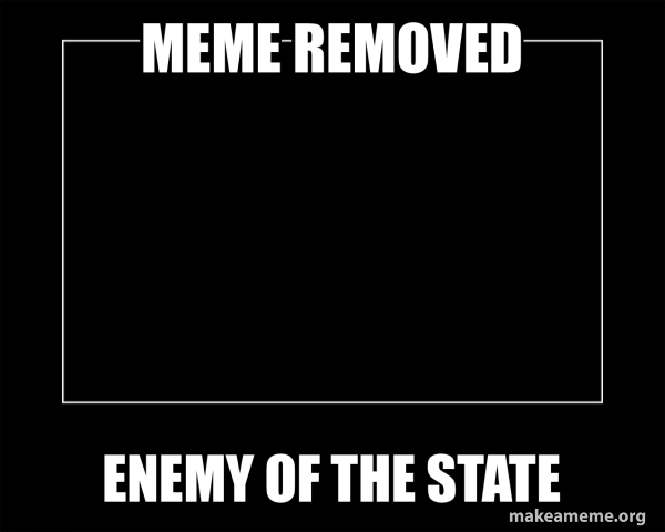 meme removed enemy of the state - Motivational Meme Meme Generator