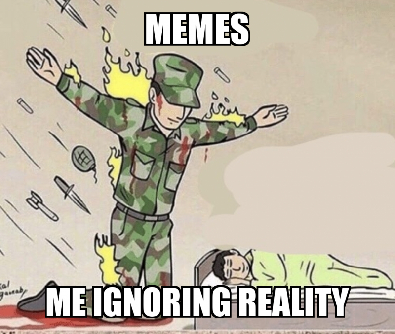 Memes Me ignoring REALITY - Me vs reality Meme Generator