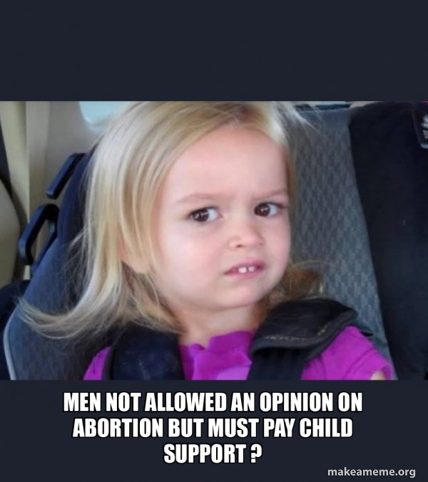 men not allowed an opinion on abortion but must pay child support ...