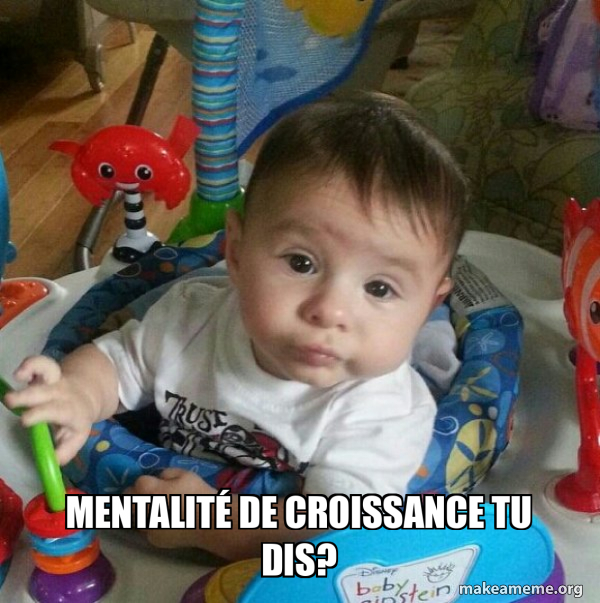 mentalité de croissance tu dis? - 'Whatever' Kid Meme Generator