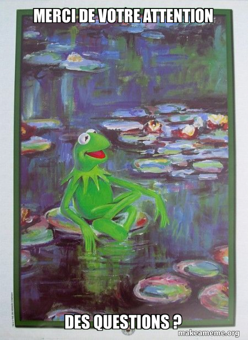 Merci de votre attention Des questions ? Meme Generator