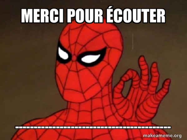 Merci pour écouter ...