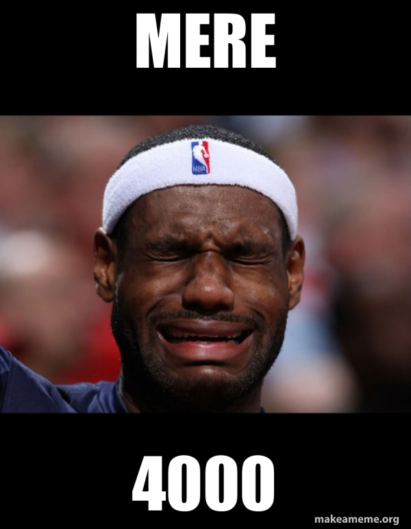 Mere 4000 - Lebron Crying Meme Generator