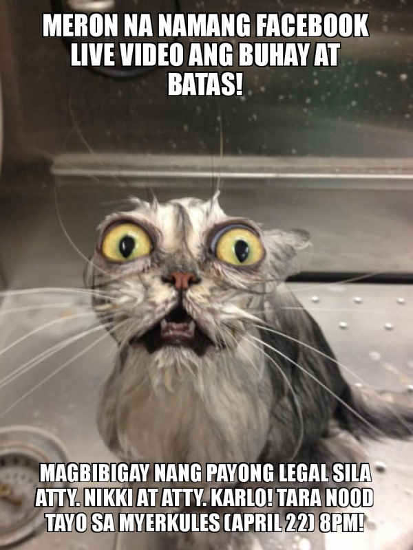 meron na namang facebook live video ang buhay at batas! magbibigay nang ...