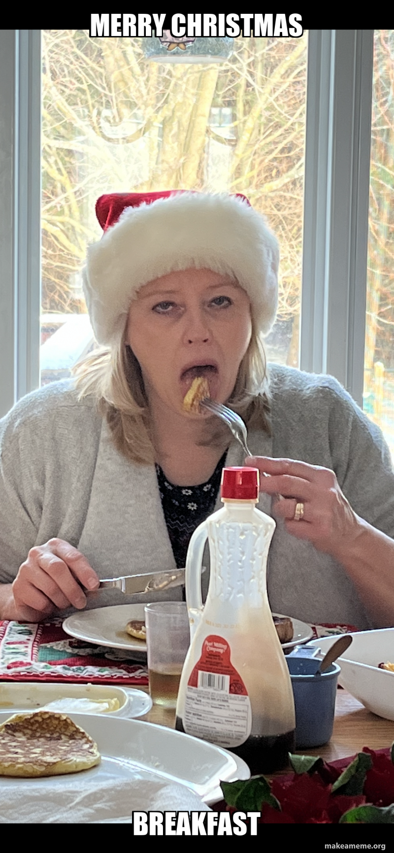 Merry Christmas Breakfast Meme Generator