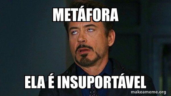 Metáfora Ela é insuportável - Tony Stark Eye Roll | Make a Meme