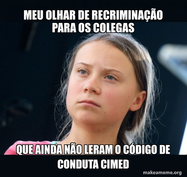 MEU OLHAR DE RECRIMINAÇÃO PARA OS COLEGAS QUE AINDA NÃO LERAM O CÓDIGO ...
