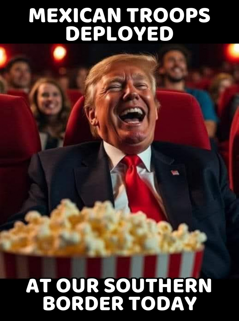 Mexican troops deployed At our southern border today Meme Generator