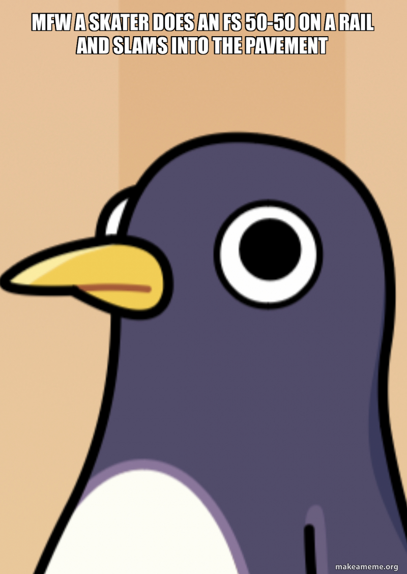 MFW A SKATER DOES AN FS 50-50 ON A RAIL AND SLAMS INTO THE PAVEMENT ...
