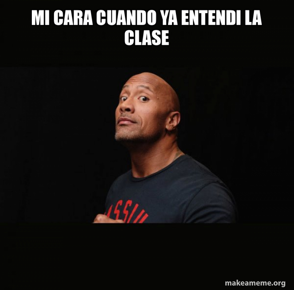 Mi cara cuando ya entendi la clase - Dwayne Johnson (The Rock) Meme ...