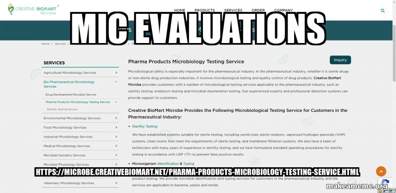MIC Evaluations https://microbe.creativebiomart.net/pharma-products ...