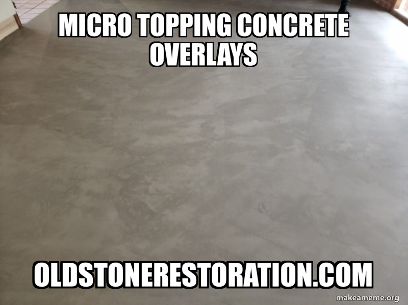 Micro Topping Concrete Overlays oldstonerestoration.com - Micro Topping ...