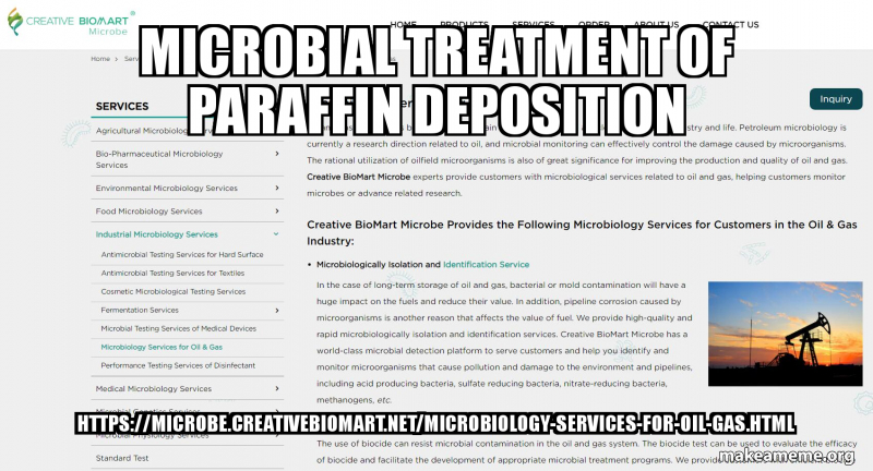 Microbial Treatment of Paraffin Deposition https://microbe ...