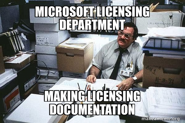 Microsoft Licensing department Making licensing documentation ...