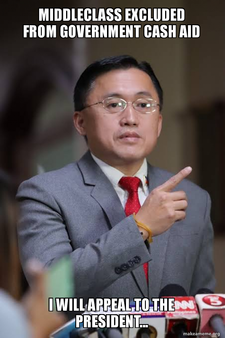 Middleclass excluded from government cash aid I will appeal to the ...