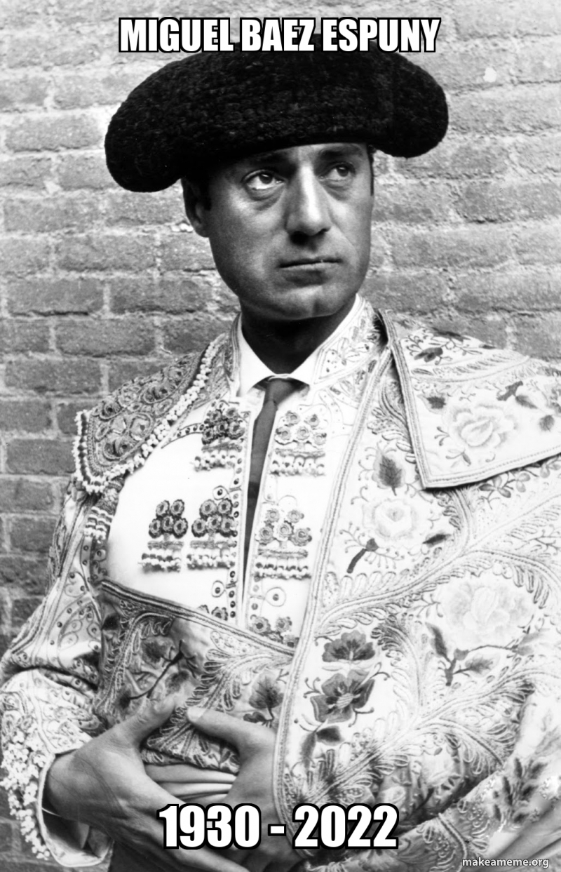MIGUEL BAEZ ESPUNY 1930 - 2022 Meme Generator