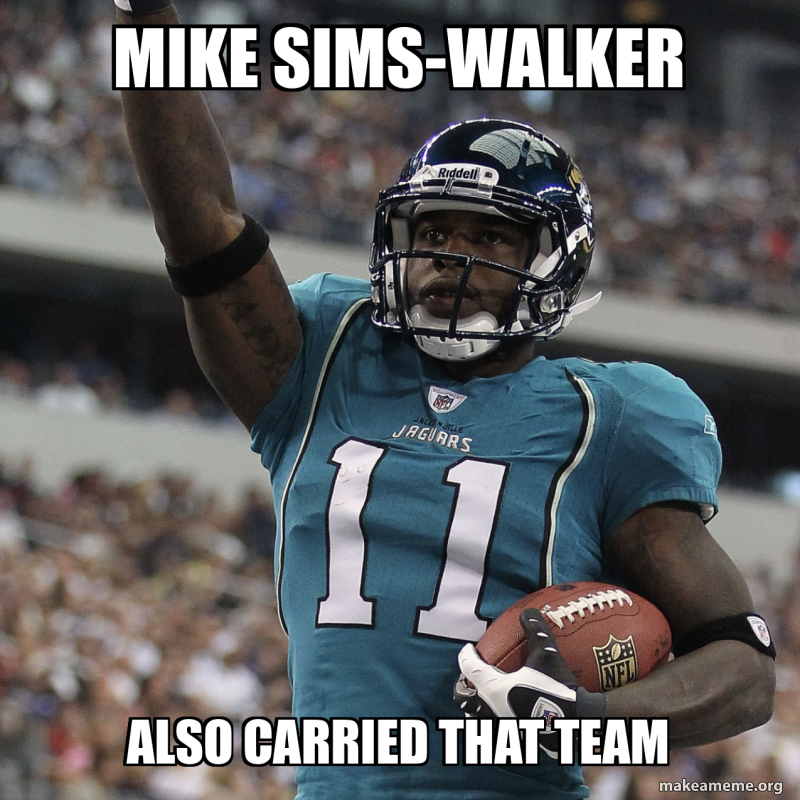 mike sims-walker also carried that team Meme Generator