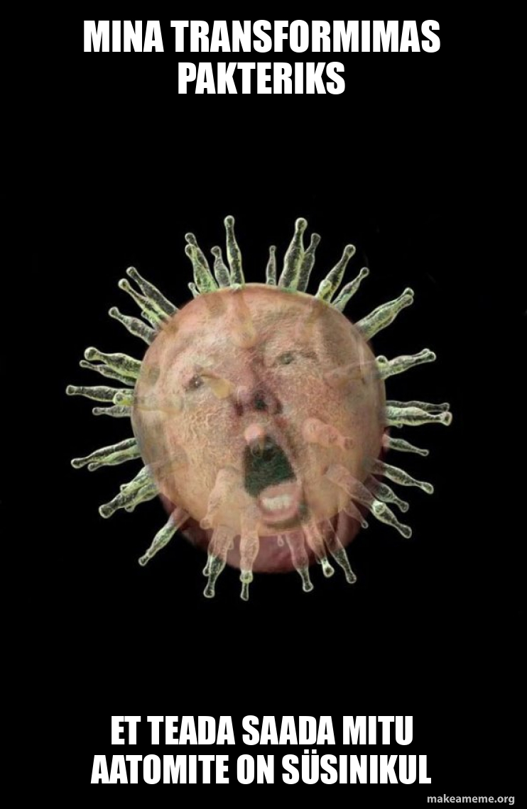 Mina transformimas pakteriks et teada saada mitu aatomite on süsinikul ...