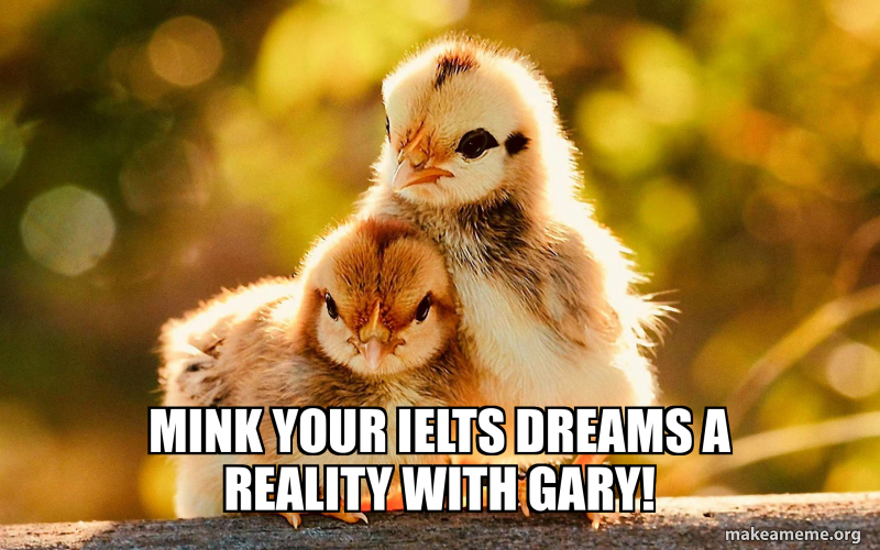 Mink your IELTS dreams a reality with Gary! Meme Generator