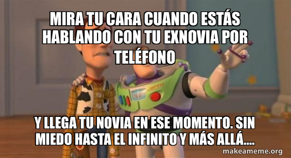 Mira tu cara cuando estás hablando con tu exnovia por teléfono Y llega ...