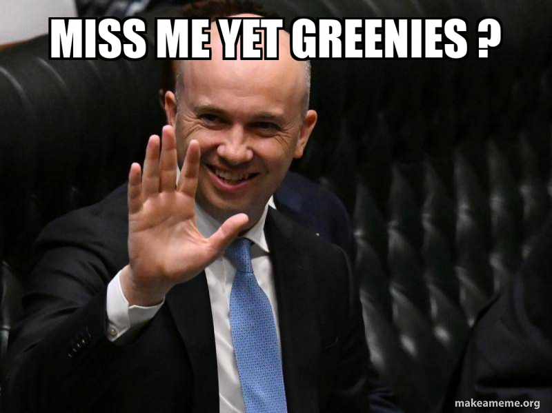 Miss me yet greenies ? Meme Generator