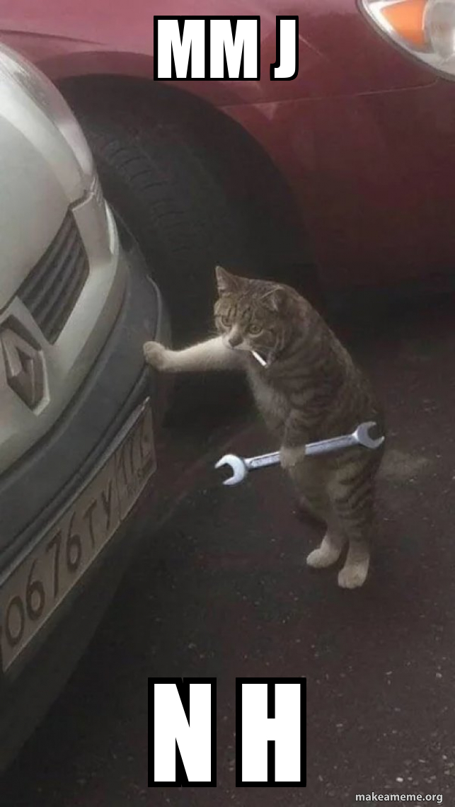 mm j n h - Mechanic Cat Meme Generator