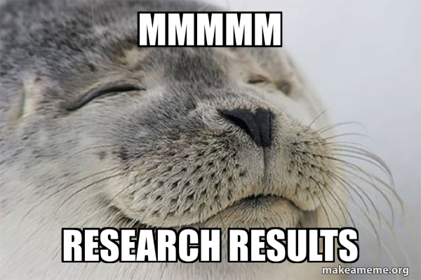 MMMMM Research results - Satisfied Seal Meme Generator