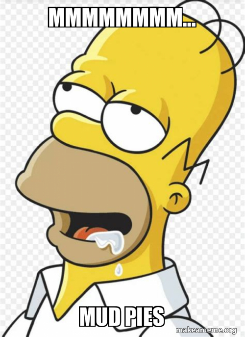 mmmmmmmm... Mud pies Meme Generator