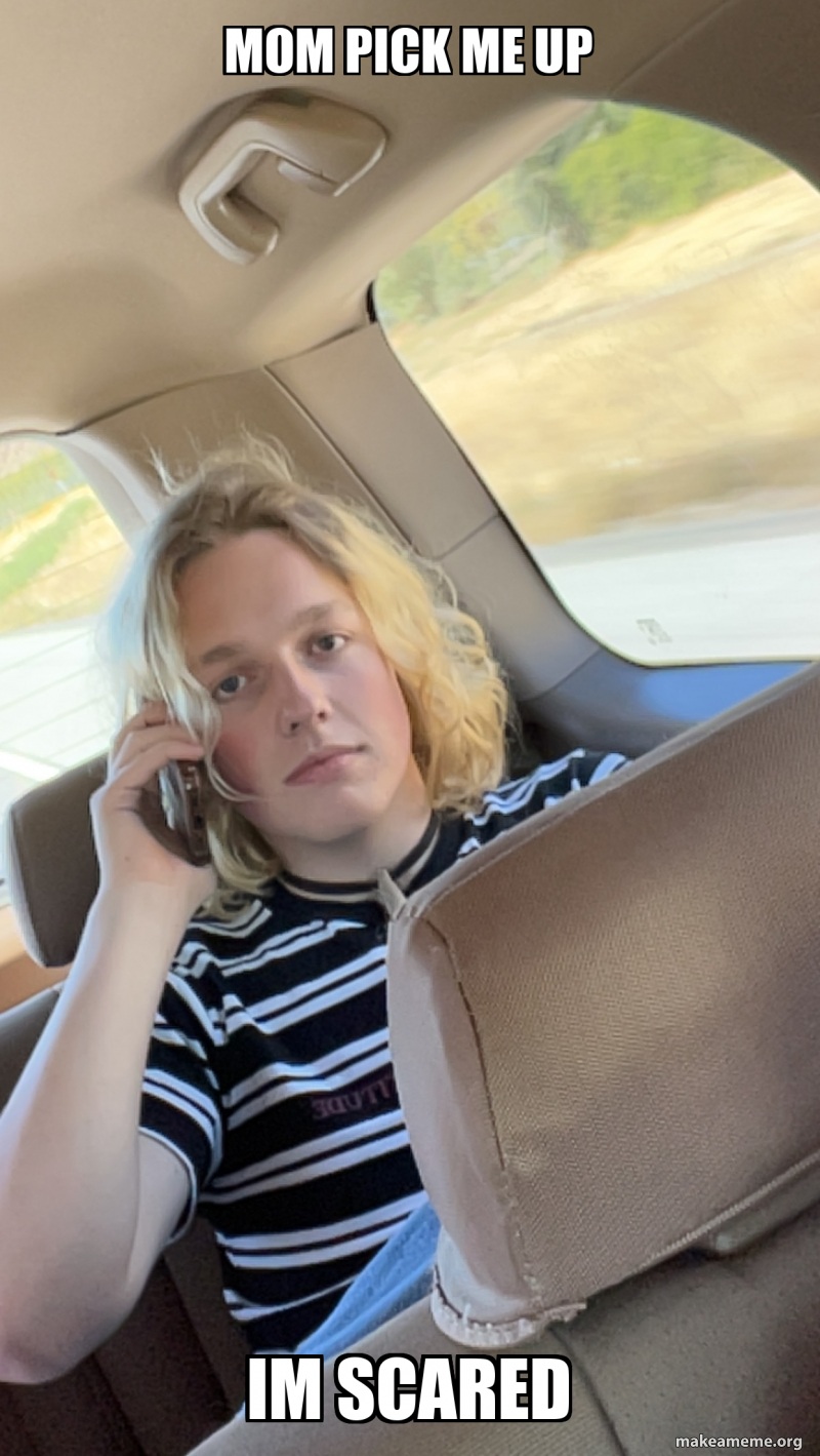 mom pick me up im scared Meme Generator