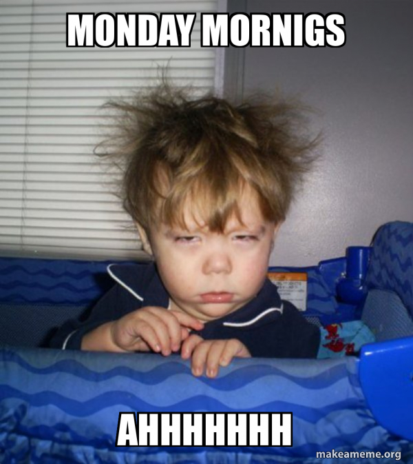 Monday Mornigs AHHHHHHH - Monday Mornings Meme Generator