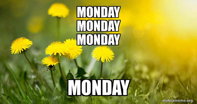Monday Monday Monday MOnday Meme Generator