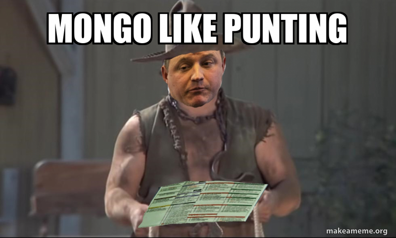 mongo like punting Meme Generator