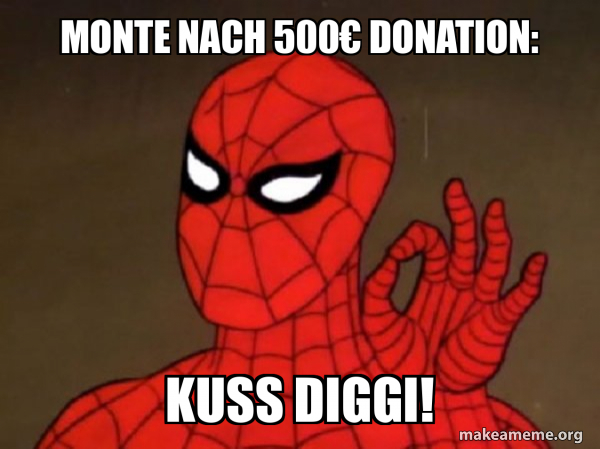 Monte nach 500€ Donation: Kuss Diggi! - Spiderman - Care factor Zero ...