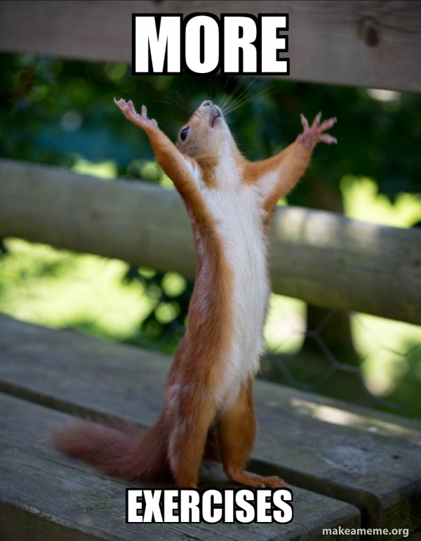 more exercises - Happy Squirrel Meme Generator