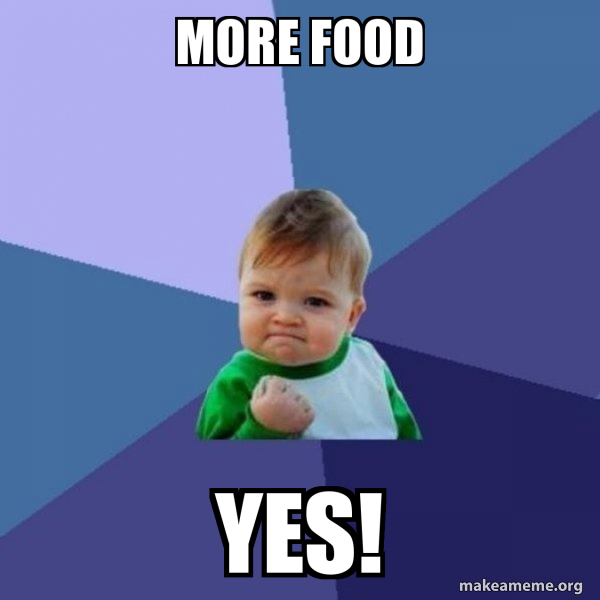 More Food Yes! - Success Kid Meme Generator