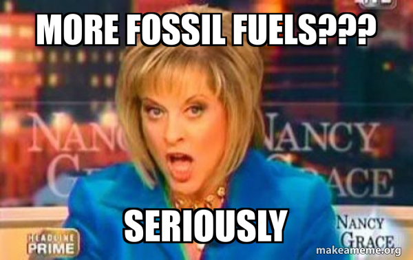 More Fossil Fuels??? Seriously - False Fact Nancy Grace Meme Generator