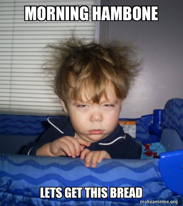 morning hambone LETS GET THIS BREAD - Monday Mornings Meme Generator