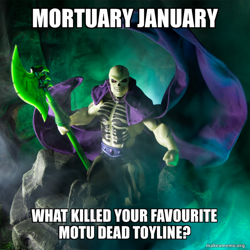 Mortuary January What killed your favourite motu dead toyline? Meme ...