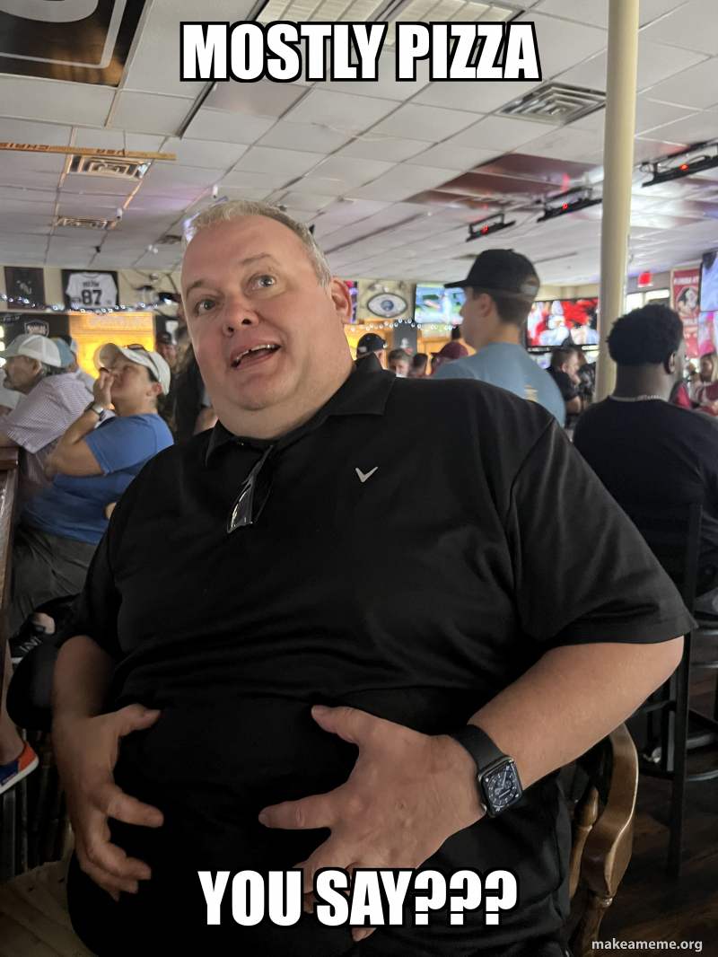 Mostly Pizza You say??? Meme Generator