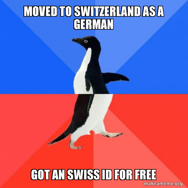 Moved to Switzerland as a german Got an Swiss ID for free - Socially ...
