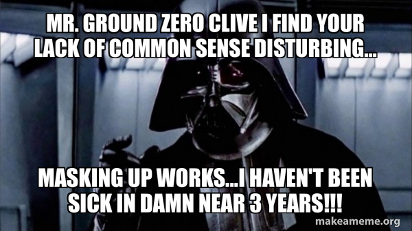mr. ground zero clive i find your lack of common sense disturbing ...
