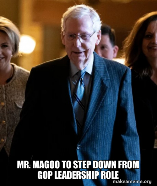 MR. MAGOO TO step down from GOP leadership ROLE Meme Generator
