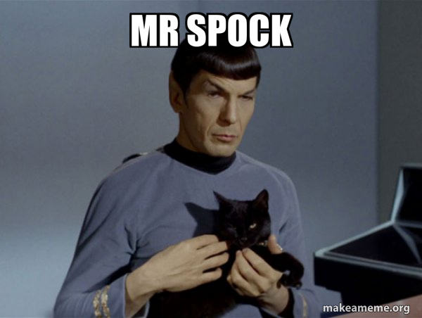 Mr sPOCk - Spock and Cat Meme Meme Generator