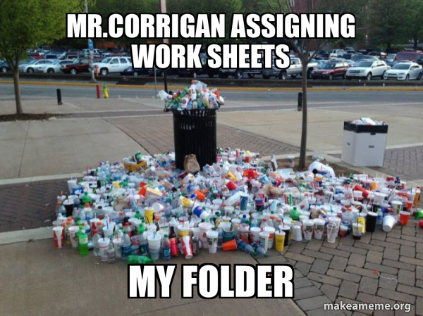 Mr.Corrigan assigning work sheets My folder - Canadian Football Fans ...