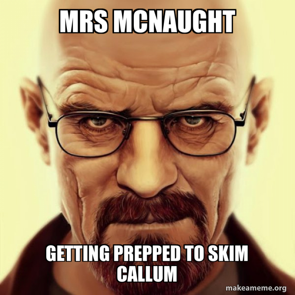 Mrs McNaught Getting prepped to skim Callum - Walter White Breaking Bad ...