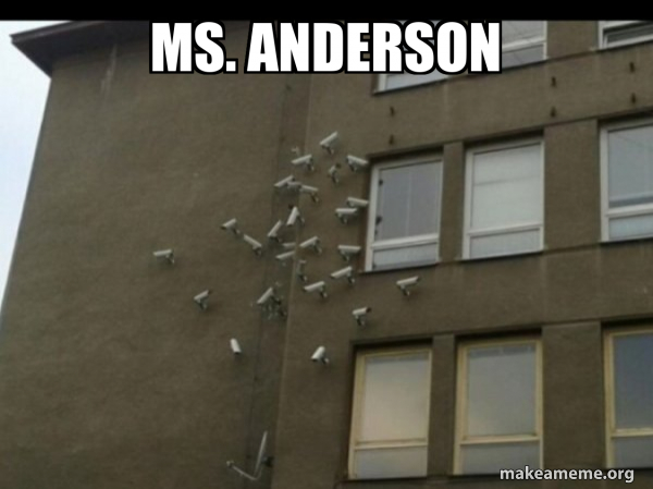 ms. anderson - Paranoia meme Meme Generator