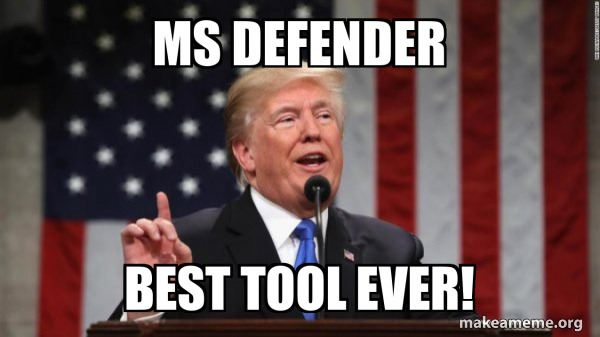 MS Defender Best Tool Ever! - Donald Trump Meme Generator